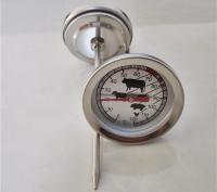 China Stainless Steel Oven Meat Thermometer Instant Read 0-120°C 52mm Dial for sale