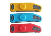 China Custom Color Digital Food Thermometer IP68 Waterproof Folding Type For Kitchen Grill for sale