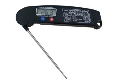 China Super Fast Read BBQ Meat Thermometer , Black Color Meat Temperature Gauge for sale