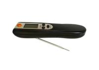 China Food Cooking Folding Probe Thermometer / Timer With Meat Taste Preset for sale