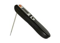 China Food Cooking Folding Probe Thermometer / Timer With Meat Taste Preset for sale