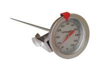 China 12 Inch Stainless Steel Deep Fry Thermometer 50 to 550F with Pan Clip for sale