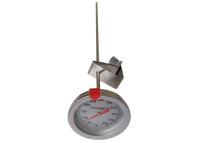 China 12 Inch Stainless Steel Deep Fry Thermometer 50 to 550F with Pan Clip for sale