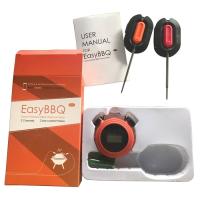 China ABS Plastic Bluetooth Food Thermometer Free App Mobile Operated With Two Probes for sale