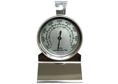 China Instant Read Bimetal Hanging Oven Thermometer 58mm Dial No Need Battery for sale