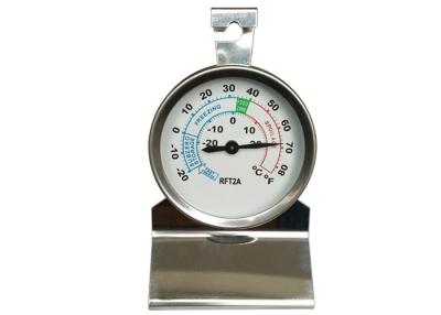 China 58mm Dial Refrigerator Freezer Thermometer , SS Hanging Fridge Thermometer for sale