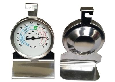China Instant Read Bimetal Refrigerator Freezer Thermometer With Analog Display for sale