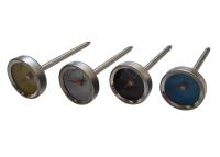 China Mini Bimetallic Meat Thermometer Set 4 Pack 26mm Dial Food Grade Stainless Steel for sale