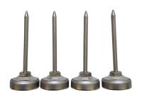 China Mini Bimetallic Meat Thermometer Set 4 Pack 26mm Dial Food Grade Stainless Steel for sale