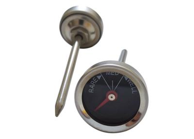 China Mini Bbq Bimetallic Food Thermometer 26mm Small Dial Customized Probe Length for sale