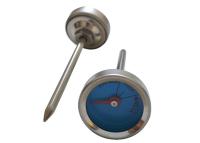 China Mini Bbq Bimetallic Food Thermometer 26mm Small Dial Customized Probe Length for sale