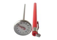 China Instant Read Bimetallic Pocket Food Thermometer 304 Stainless Steel Probe 1 Inch Dial for sale