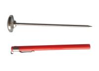 China Instant Read Bimetallic Pocket Food Thermometer 304 Stainless Steel Probe 1 Inch Dial for sale