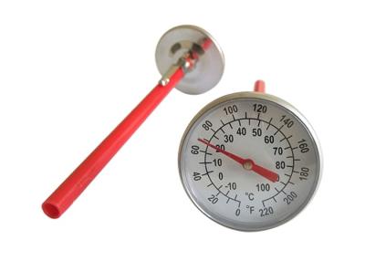 China Analog Instant Read Bimetallic Food Thermometer No Need Battery For Cheese Making for sale