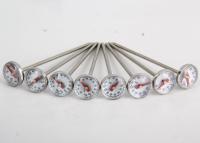 China 5 Inch Probe Pocket Bimetallic Food Thermometer 0-120C for Meat Milk BBQ for sale
