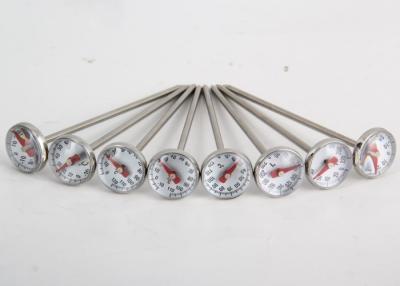 China 5 Inch Probe Pocket Bimetallic Food Thermometer 0-120C for Meat Milk BBQ for sale