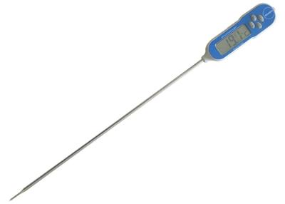 China 300mm Probe Industrial Meat Thermometer , Waterproof Long Probe Digital Thermometer for sale