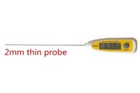 China Digital Food Thermometer 0.5°C Accuracy 2mm Thin Probe IP68 Waterproof Calibration for sale