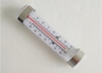 China Instant Read Refrigerator Freezer Digital Thermometer 135mm Large Red Liquid Filled for sale