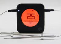 China Iphone App Wireless Grill Thermometer Bluetooth 5.0 Connected For Bbq Smoker for sale