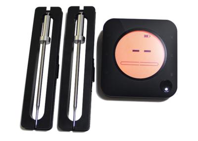 China Wireless Bluetooth Food Meat Thermometer / Dual Probe Grill BBQ Thermometer for sale