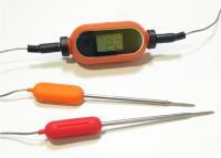 China Large LCD Screen Digital BBQ Meat Thermometer For Smoker With Bluetooth APP for sale