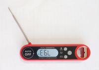 China IP67 Waterproof Foldable Meat Thermometer -50 to 300C LCD Display BBQ Probe for sale