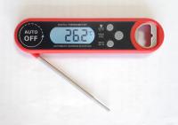China IP67 Waterproof Foldable Meat Thermometer -50 to 300C LCD Display BBQ Probe for sale