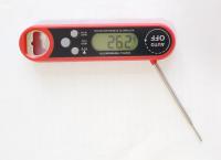 China IP67 Waterproof Foldable Meat Thermometer -50 to 300C LCD Display BBQ Probe for sale