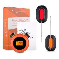 China Two - Channel Bluetooth BBQ Meat Thermometer With Heat Resistant Probes for sale