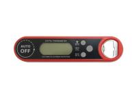 China Black Red Bbq Food Thermometer / Fast Read Digital Thermometer With White Backlight for sale