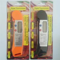 China Foldable Probe Instant Meat Thermometer -50 to 300C 304 Stainless Steel Food Cooking Thermometer for sale