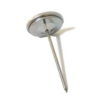 China 0-120°C Classic Meat Dial Thermometer 3 Inch 304 Stainless Steel Probe No Battery for sale