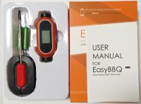 China Bluetooth Wireless Meat Thermometer with Orange Backlight Display for Grilling 2 Probes 100m Range for sale