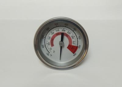 China Stainless Steel Bimetallic Food Thermometer 57mm Dial 63mm Probe for BBQ Grill for sale