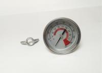 China Stainless Steel Bimetallic Food Thermometer 57mm Dial 63mm Probe for BBQ Grill for sale