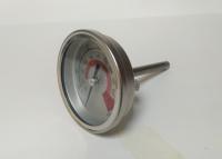 China Stainless Steel BBQ Grill Thermometer 75-300°C 150-600°F Instant Read High Temperature Gauge for sale