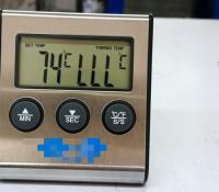 China 2 In 1 Digital BBQ Meat Thermometer Timer Oven Safe Alarm For Grilling for sale