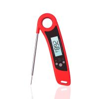 China Waterproof Instant Read BBQ Meat Thermometer with 4.3 Inch Folding Probe -50 to 300C for sale