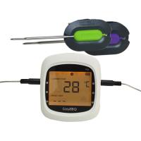 China Portable Bluetooth Food Thermometer 6 Probes 100m Range Large LCD Display for sale