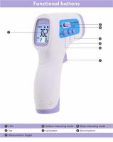 China No Touch Digital Infrared Forehead / Ear Thermometer With LCD Backlight For Baby for sale