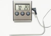 China 304 Stainless Steel Digital Meat Thermometer Oven Safe 572°F Food Grade Probe for sale