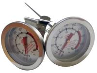 China 127 / 303mm SS Probe Candy Fry Thermometer Large Color Coated Dial for sale