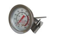 China 127 / 303mm SS Probe Candy Fry Thermometer Large Color Coated Dial for sale