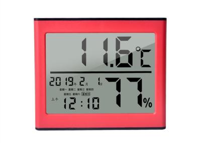 China Indoor Digital Temperature Humidity Meter Thermometer Large Display 1.5V AAA Battery for sale