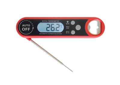 China Instant Read Foldable Bbq Food Thermometer / IP67 Rated Digital Bbq Thermometer for sale