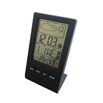 China Large Display Weather Station Digital Hygro Thermometer With Calendar And Clock for sale