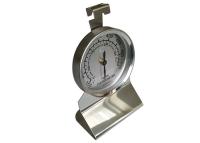 China Stainless Steel Glass Lens Hanging Oven Thermometer 100-250C 150-550F No Battery for sale