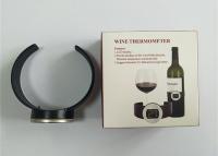 China RoHS Certified Stainless Steel Wine Thermometer With Large LCD Display for sale