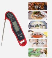 China Red ABS Digital Remote Meat Thermometer With Stainless Steel Probe 73.5g for sale
